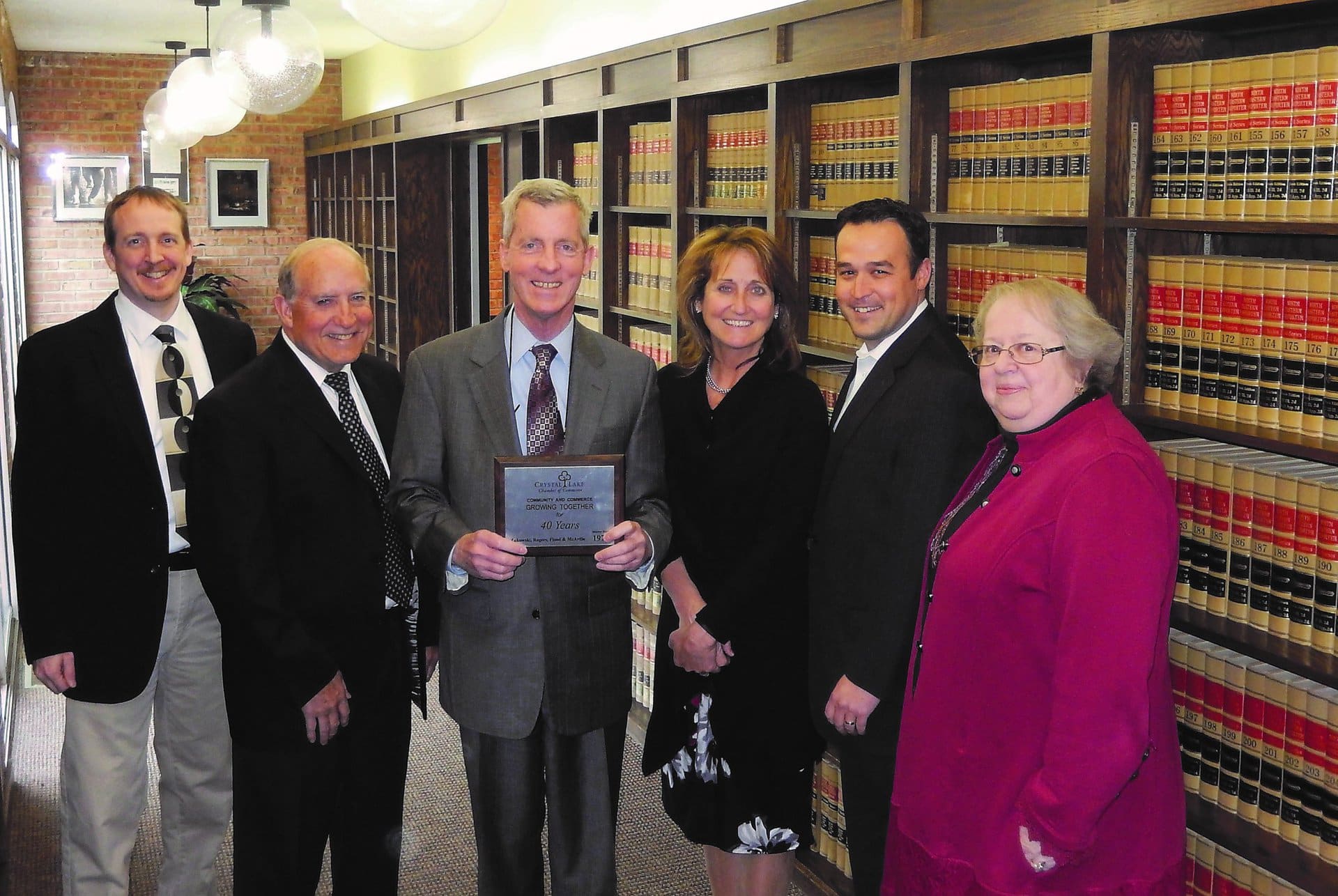 Crystal Lake Chamber Honors ZRFM's 40-Year Membership | Zukowski ...